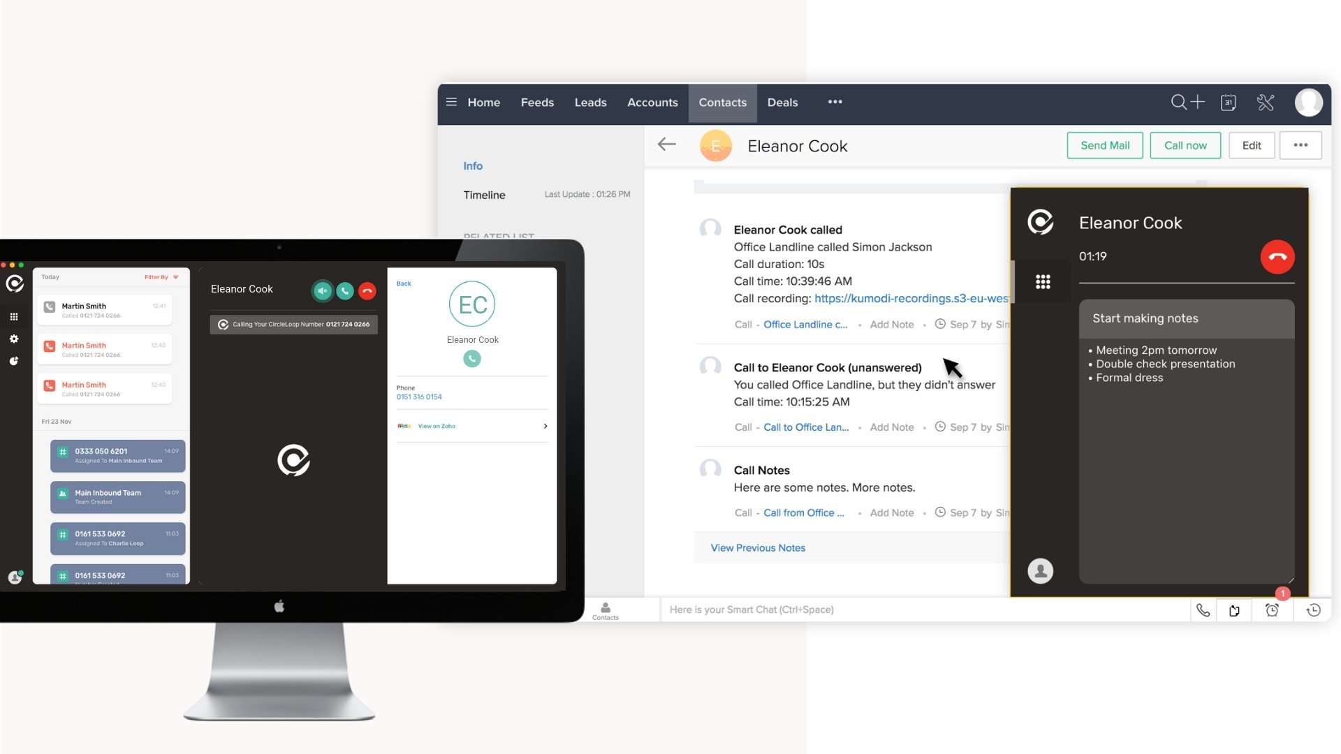 CircleLoop Launches Powerful Integration For Zoho CRM